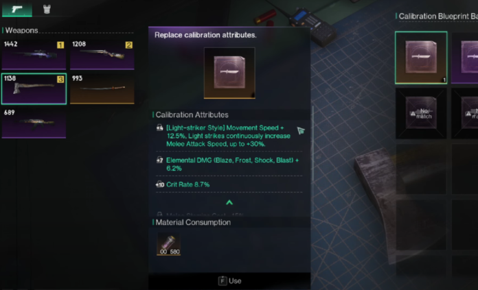 Use Calibration Blueprint In Once Human To Upgrade Your Gear - Screen ...