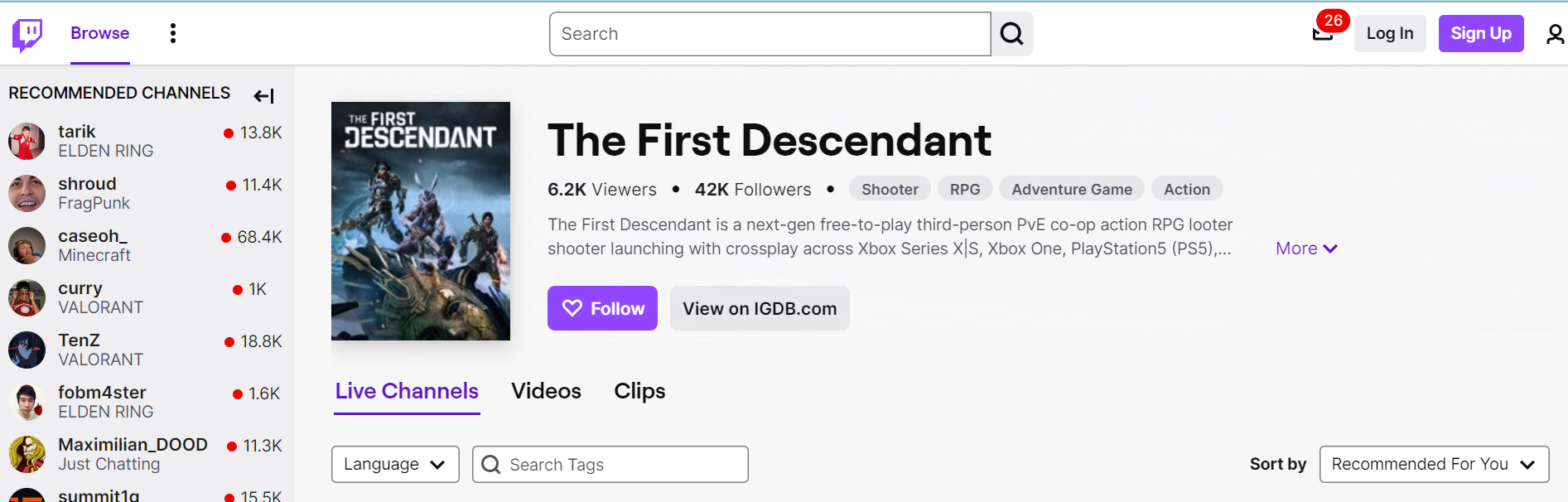 Link The First Descendant Account To Obtain Rewards