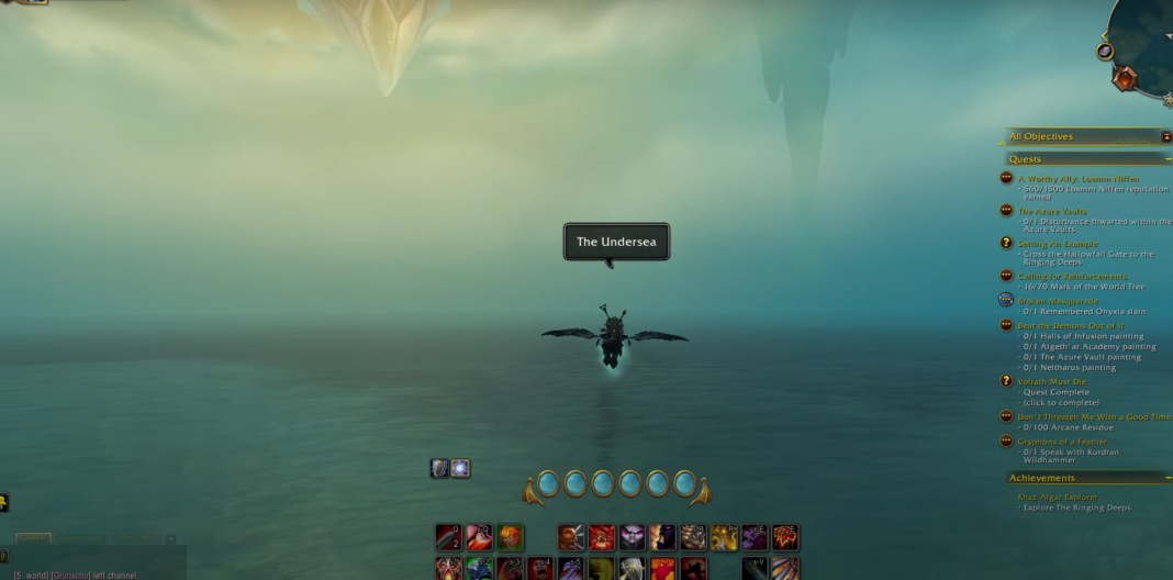 World Of Warcraft Underground Sea "The Undersea" In Hallowfall Zone ...