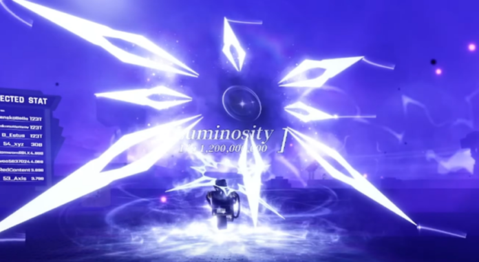 Sol's RNG "The Blinding Light" Luminosity Aura Abilities And Drop Rate ...