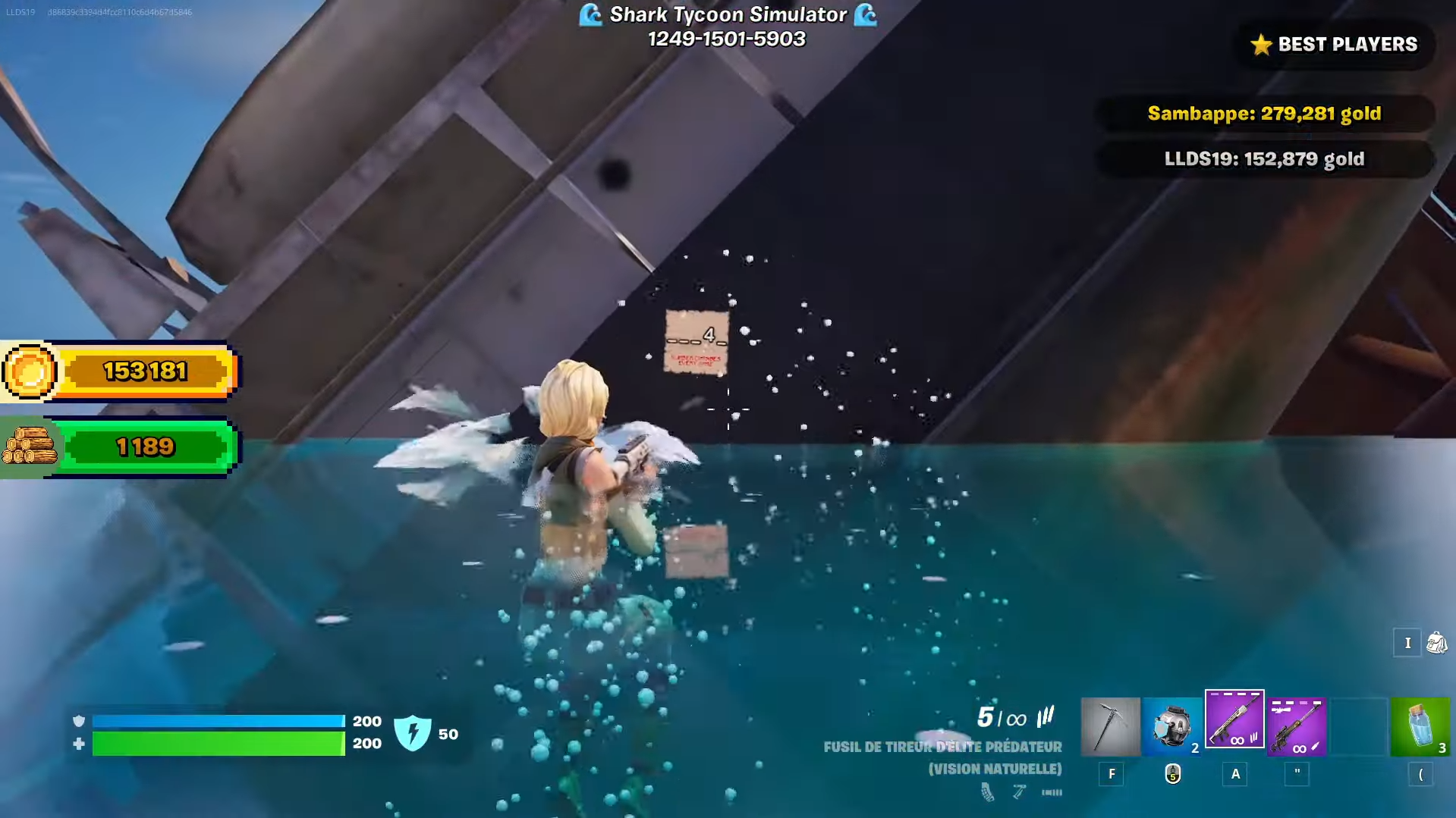 How To Find The Secret Code In Fortnite Shark Tycoon Simulator - Screen ...