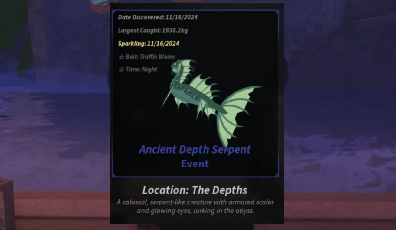Complete The Depths Bestiary In Fisch To Unlock Nautilis Shell Bobber ...