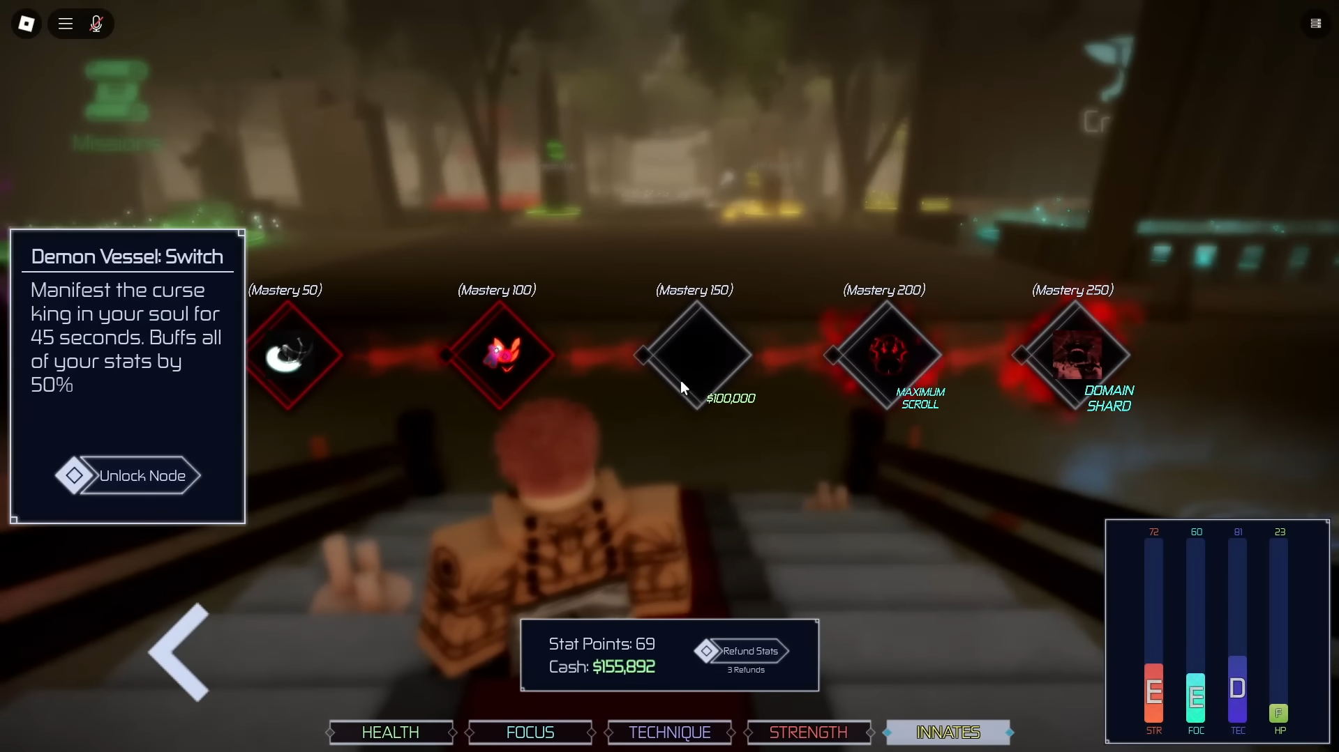 Equip Demon Vessel To Dominate Enemies In Jujutsu Infinite - Screen ...