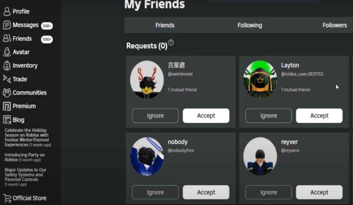 Roblox Increases Friends Limit To 1000 - Screen Plays Mag
