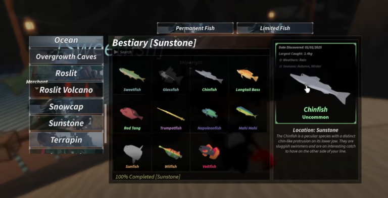 All Fish In Fisch Sunstone Island For The Hunt Quest - Screen Plays Mag