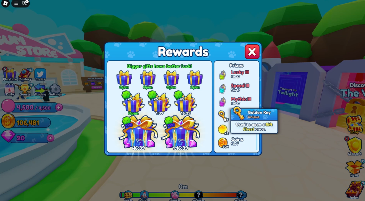How To Get And Use Golden Key And Royal Key In Bubble Gum Simulator ...